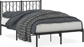 vidaXL Kovový rám postele s čelem 120 x 200 cm [374435] Barva: Bílá