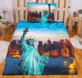 3D povlečení 140x200 + 70x90 - Medvídek