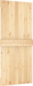 vidaXL Posuvné dveře s kováním 90 x 210 cm masivní borové dřevo [3203079]