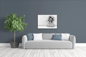 Malvis ® 3D obraz Lev ve stěně Velikost: 150x100 cm