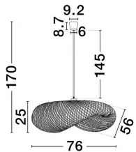 Designový lustr Adaline 62