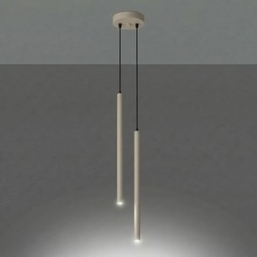 Sollux Lighting Závěsné svítidlo PASTELO 2 šedobéžové