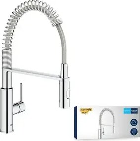 Grohe - Dřezová baterie s flexibilním ramenem a sprškou, chrom