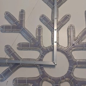 Easy Fix 2D LED světelná vločka V. Ø 67 cm, ledově bílá, závěsný, 3D tisk