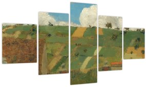 Obraz - Edouard Vuillard, Landscape of the Ile de France, reprodukce (125x70 cm)