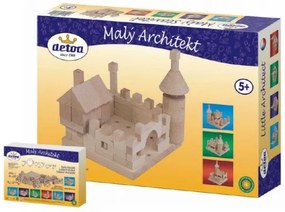 Stavebnice Malý Architekt kostky dřevo 120ks v krabici 29x20x6cm