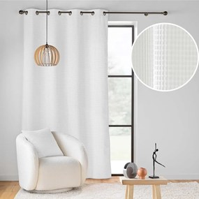 Bílý sametový závěs 140x260 cm Swing – douceur d'intérieur