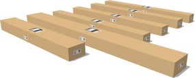 Bioklimatická pergola G21 Austin Premium 6x4 m, antracitová hliníková