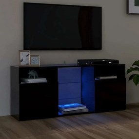 vidaXL TV skříňka s LED osvětlením 120x30x50 cm [804301] Barva: Černá