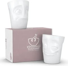 FIFTYEIGHT Vergnügt  Verdutzt bílá / Hrnek / 350 ml