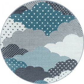 Ayyildiz koberce Dětský kusový koberec Bambi 820 blue kruh ROZMĚR: 120x120 (průměr) kruh