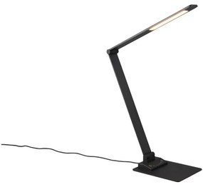 Černá LED stmívatelná stolní lampa (výška 72 cm) Travis – Trio