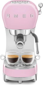 Smeg Pákový kávovar na espresso/cappucino ECF02, 50's Retro Style, pastelově růžová ECF02PKEU