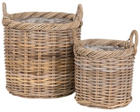 House Nordic Set 2 proutěných květináčů GILI 4401131
