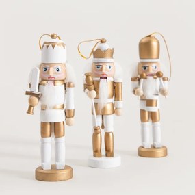 Závěsná vánoční dekorace NUTCRACKER louskáček 754432 (3 ks)