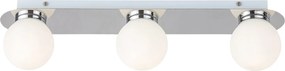 Rabalux Přisazené svítidlo do koupelny Becca 3x28W | G9 | IP44 - chrom