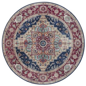 Nouristan - Hanse Home koberce AKCE: 160x160 (průměr) kruh cm Kusový koberec Asmar 104017 Indigo/Blue kruh - 160x160 (průměr) kruh cm