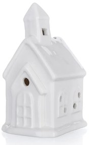 Svítící LED domeček KOSTEL, bílé světlo