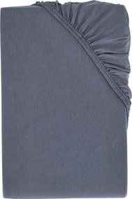 Livarno home Žerzejové napínací prostěradlo, 140–160 x 200 cm (modrá)