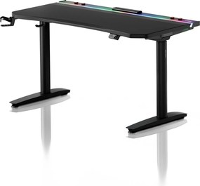 Elektrický herní stůl RGB s držáky, černý, 140 cm: Diablo X-Forge 1400