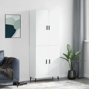 Skříň highboard lesklá bílá 69,5 x 34 x 180 cm kompozitní dřevo,  3195693