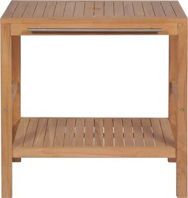 Skříňka pod umyvadlo z masivního teaku 74 x 45 x 75 cm 246492