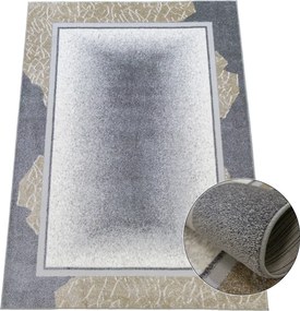 BE Koberec Siesta 1151 BEIGE GREY - šedý obdélníkový Rozměr: 50x80 cm