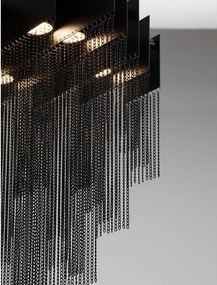 Matně černé ocelové LED stmívatelné závěsné svítidlo Revια – Nova Luce
