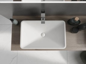 Mexen Esper, umyvadlo na desku z konglomerátu 60 x 38 cm, bílá, 23036001