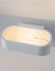 NV 9257871 Venkovní nástěnné svítidlo MILE bílý hliník a sklo LED 9W 3000K 100-240V 155st. IP54 světlo nahoru a dolů - NOVA LUCE