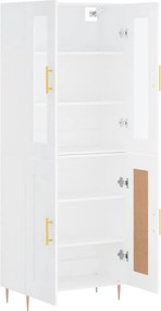 Skříň highboard bílá 69,5 x 34 x 180 cm kompozitní dřevo 3198329
