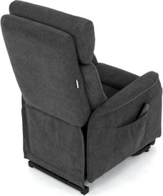 Polohovací křeslo šedé, elektrické TV-L8960 GREY2