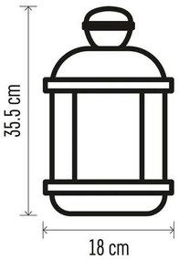 LED Vánoční dekorace 1xLED/3xAAA černá