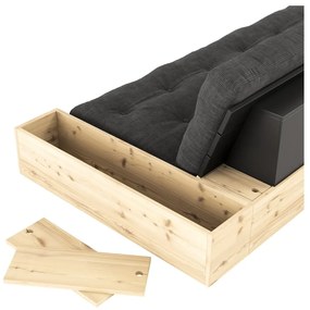 Hnědá rozkládací pohovka 244 cm Base – Karup Design