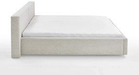 Dvoulůžková postel bucca 180 x 200 cm manšestr béžová MUZZA