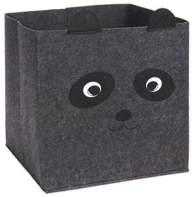 Box na hračky Panda tmavě šedý