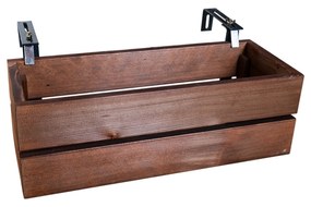 Dřevěný truhlík rovný 63x21x18 cm