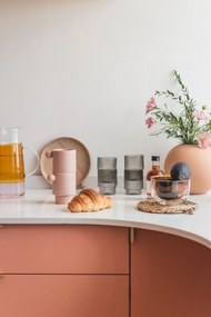 Ferm Living Skleničky Ripple Smoked grey 200 ml – set 4 ks, šedá barva, sklo