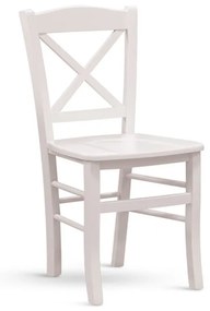 Stima Dřevěná jídelní židle CLAYTON masiv | Odstín: bílá