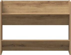 botník, závěsný, 2 patra, kompozitní dřevo, 60x80x18 cm, dub artisan, Dekorino BB20260032