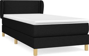 Box spring postel s matrací černá 100 x 200 cm textil 3126703