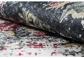 Dywany Luszczow Kusový koberec ANDRE pratelný 1816D květiny vintage protiskluz, bílá / červený Rozměr koberce: 160 x 220 cm