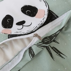 Povlečení z mikrovlákna PANDA RELAX mentolové Rozměr povlečení: 70 x 90 cm | 140 x 220 cm
