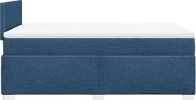 Box spring postel s matrací černá 120x190 cm textil 3285826