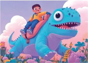 EDUCA Puzzle Přátelští dinosauři 4v1 / 20  40  60  80 dílků / od 4 let