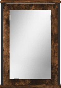 vidaXL Koupelnová skříňka se zrcadlem 42x12x60 cm kompozit [842433] Barva: dub sonoma