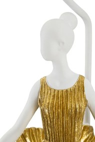Stolní lampa Dancer 90,5 cm bílo-zlatá
