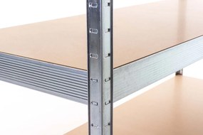 Zásuvný regál 160x60x180 – stříbrná