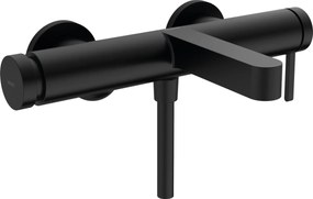 Hansgrohe Finoris, nástěnná vanová baterie, černá matná, 76420670