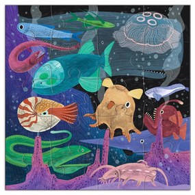 Mudpuppy Magnetické puzzle Hlubiny moří 2x20 dílků